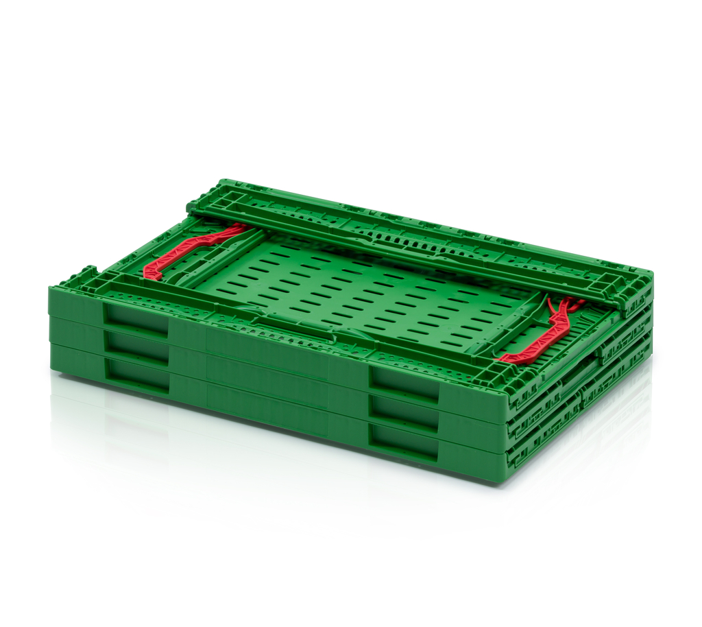 Collapsible crate perforated 60x40x12