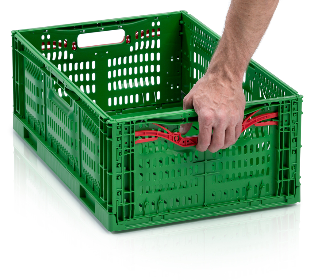 Collapsible crate perforated 60*40*23