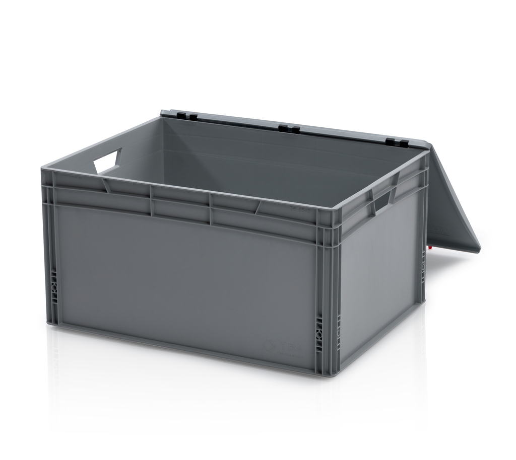 Euro container with lid 80x60x43,5 cm | TBA Plastové obaly s.r.o.
